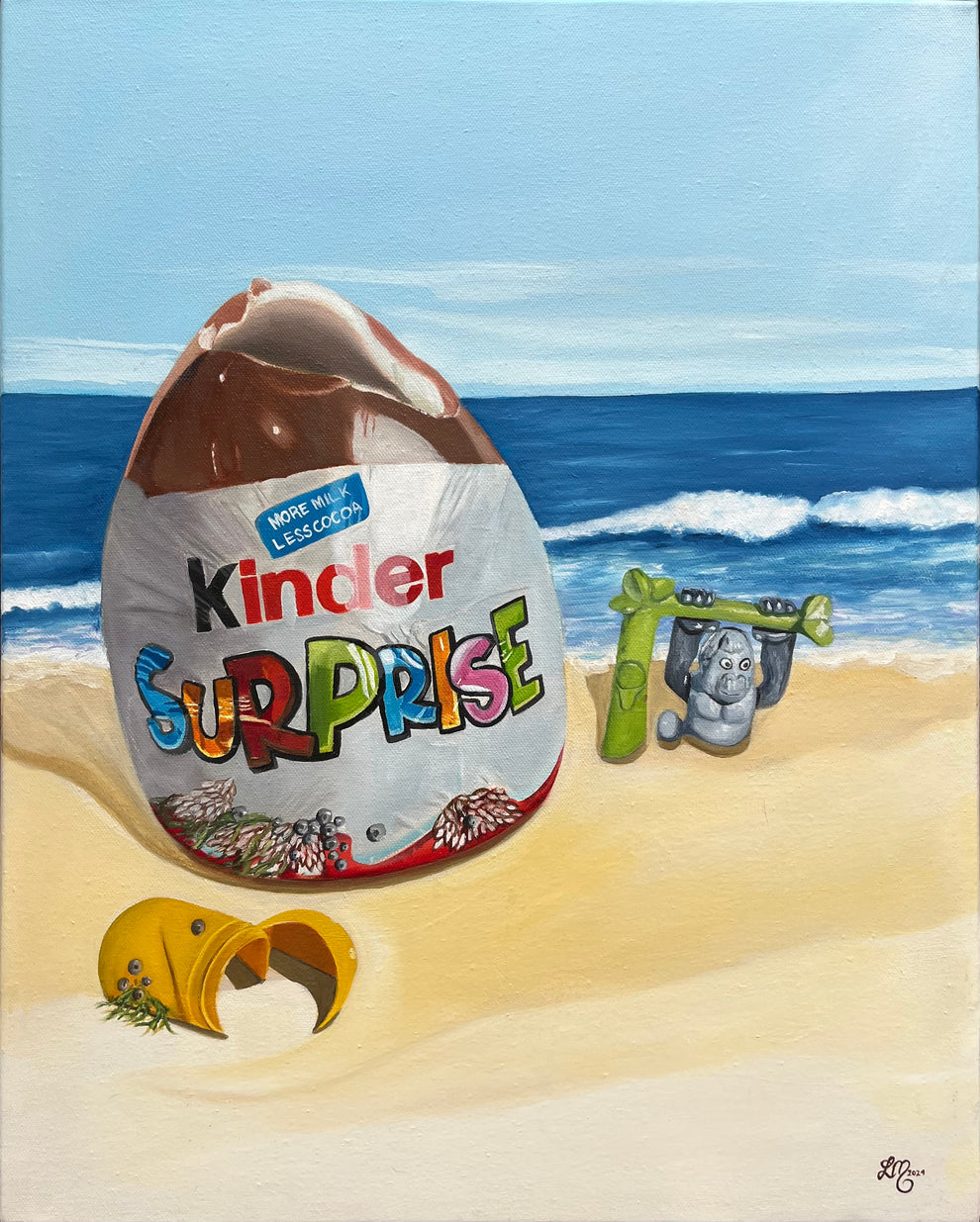 Kinder Surprise | original oil painting – Leonie McIntosh